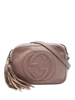 Gucci 2016-2026 Leather Soho Disco Crossbody Bag - Brown
