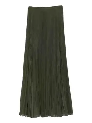 Patrizia Pepe Pleated Maxi Skirt - Green