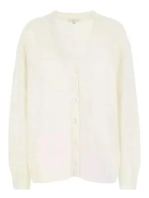Malo V-neck Cashmere Cardigan - Neutrals