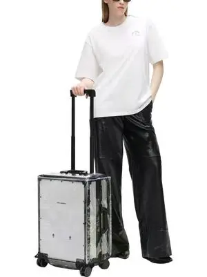 Karl Lagerfeld Rue St-guillaume Maison Trolley Bag - Silver