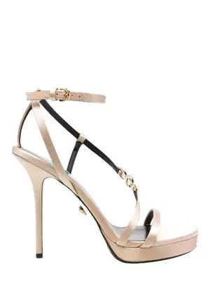 Versace Medusa Platform Sandals - Neutrals