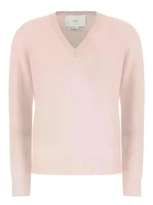 VANISE V-neck Cashmere Sweater - Pink