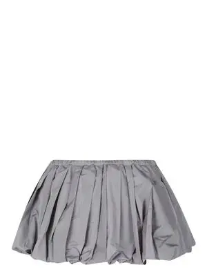 Miu Miu Technical Fabric Miniskirt Grey
