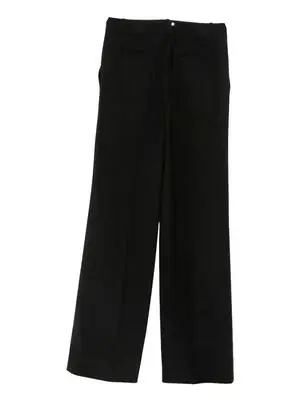 P.a.r.o.s.h Pressed-crease Straight-leg Trousers - Black