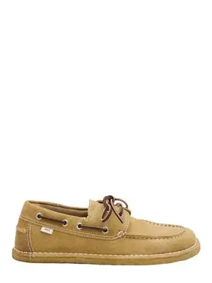 AMI Paris Cow Leather Boat Shoes - Neutrals