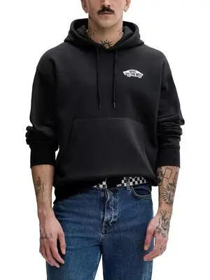 VANS Logo-print Drawstring Hoodie - Black