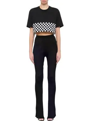 Givenchy Podium Cb Crop T-shirt - Black