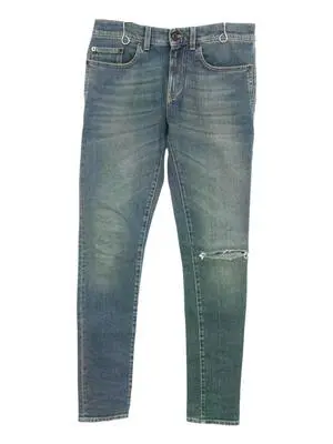 Saint Laurent 2010s D02 Distressed Jeans - Blue