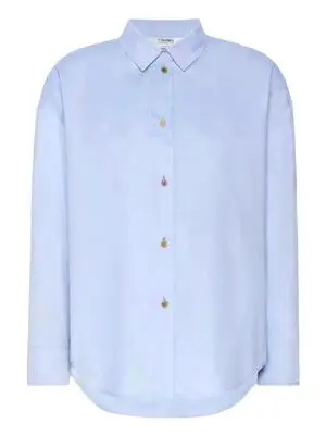Max Mara Washed Oxford Shirt - Blue