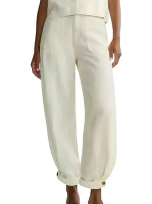 DL1961 Taylor Barrel Trousers - White