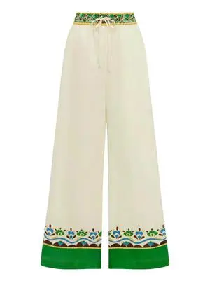 ALEMAIS Bridgette Wide Leg Pants - Neutrals