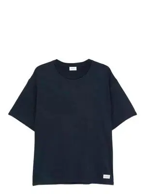 Saint Laurent Logo-patch T-shirt - Blue