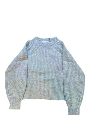 EMERSON RENALDI Ribbed-knit Raglan-sleeve Sweater - Grey