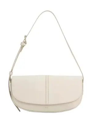 A.p.c. Panelled Leather Shoulder Bag - Neutrals