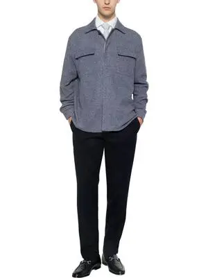 Eleventy Flap-pocket Shirt Jacket - Blue