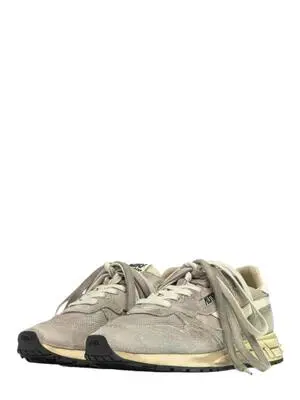 AUTRY Super Vintage Suede-panelled Sneakers - Grey