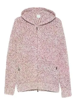 Eleventy Zip-up Hood Cardigan - Red