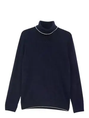 Eleventy Cashmere Roll Neck Sweater - Blue