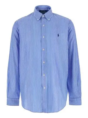 Polo Ralph Lauren Vertical-stripe Cotton Shirt - Blue