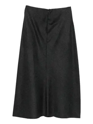 Giorgio Armani Asymmetric Draped Midi Skirt - Grey