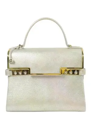 Delvaux Mm Tempete Tote Bag - Silver