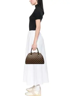 LOUIS VUITTON 2004 Damier Ebene Ribera Mm Handbag - Brown