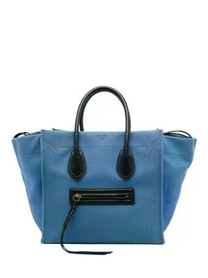 Celine 2016 Medium Denim Phantom Luggage Tote Bag - Blue