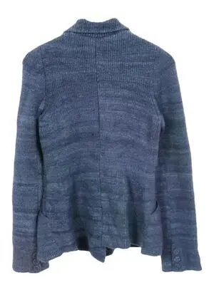 Dior Double-breasted Knit Jacket - Blue