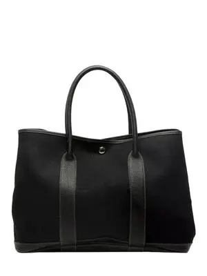 Hermès 2005 Toile And Negonda Garden Party 36 Tote Bag - Black