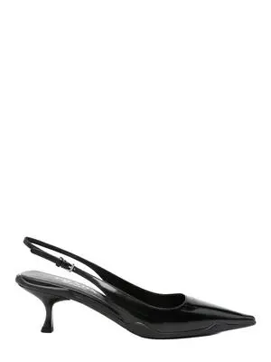 Prada Pointed-toe Slingback Pumps - Black