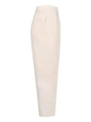 CFCL Tapered-leg Pintuck-knit Trousers - Neutrals