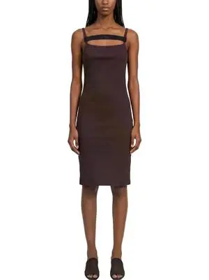 COURREGES 90's Rib Strap Dress - Red