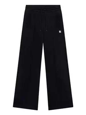 MSGM Logo-patch Drawstring Track Pants - Black