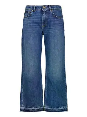 Dolce & Gabbana Straight-fit Cropped Jeans - Blue