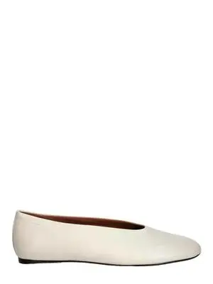 VAGABOND SHOEMAKERS Aleya Round-toe Leather Ballet Flats - Neutrals