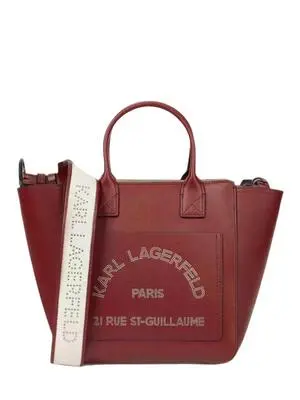 Karl Lagerfeld Small K/daily Pocket Tote Bag - Red