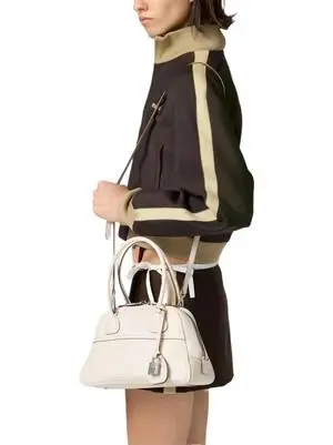 Miu Miu Small Viviant Tote Bag - White