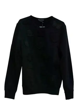 Alexander McQueen Badge-motif Sweater - Black