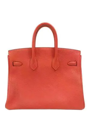 Hermès Togo Leather Birkin 25 Handbag - Orange