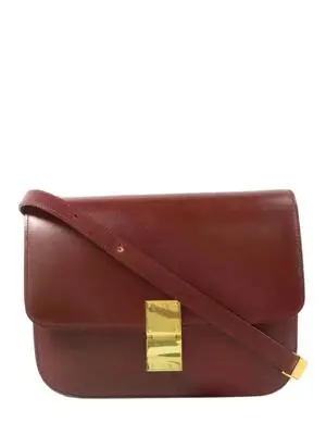 Celine Medium Classic Box Shoulder Bag - Red