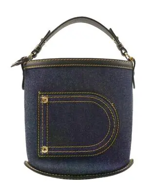 Delvaux Mini Pin Bucket Bag - Blue