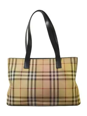 Burberry Haymarket Check Tote Bag - Neutrals
