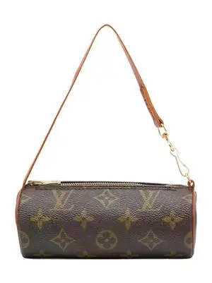 LOUIS VUITTON 1990-2010 Monogram Papillon Pochette Handbag - Brown
