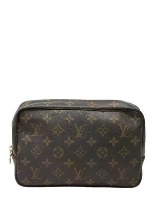LOUIS VUITTON Monogram Canvas Trousse Toilette 23 Clutch Bag - Brown