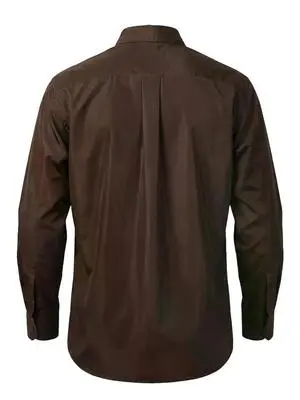 Valentino Garavani Twisted-detail Long-sleeve Shirt - Brown