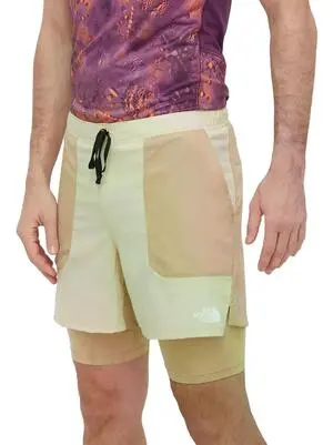 The North Face Color-block Layered Shorts - Neutrals