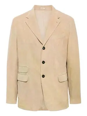 Massimo Alba Corduroy Single-breasted Blazer - Neutrals