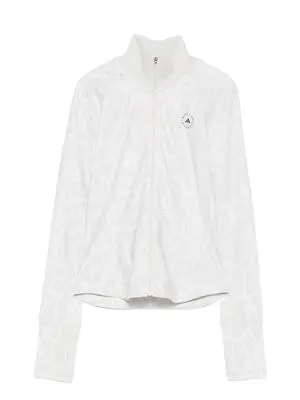 Adidas By Stella McCartney Logo Zipped Sweatshirt - White