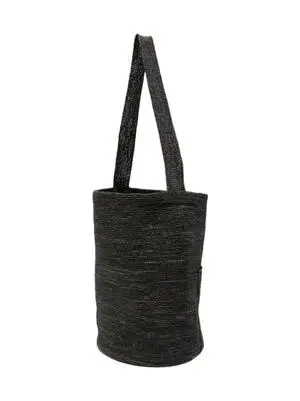 SOPHIE DIGARD Rafia Bucket Bag - Grey