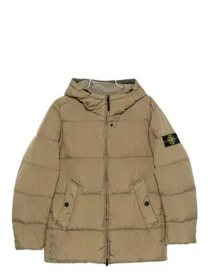 Stone Island Logo Nylon Blouson Jacket - Green